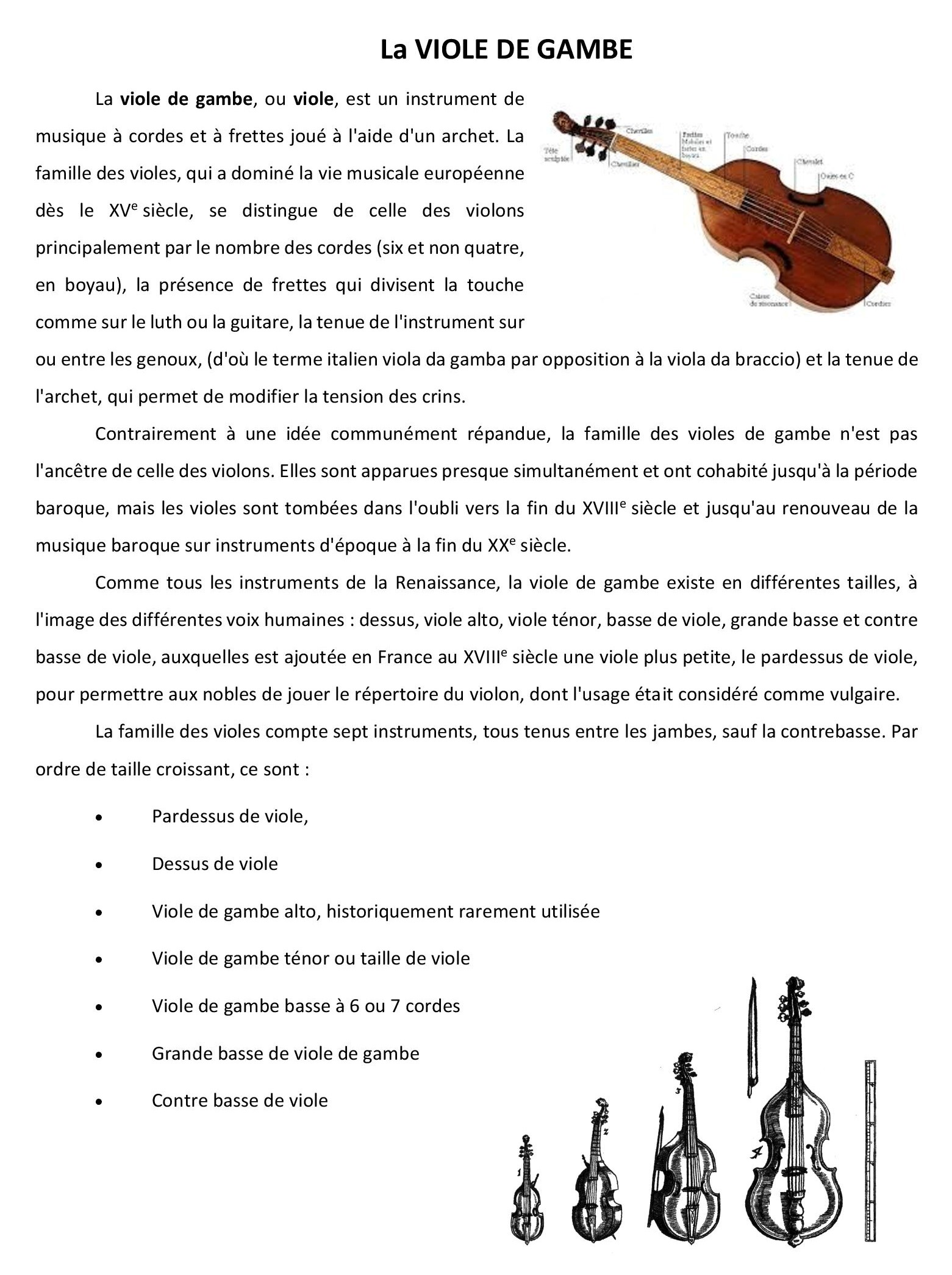 VIOLE DE GAMBE – Le Pré en musique